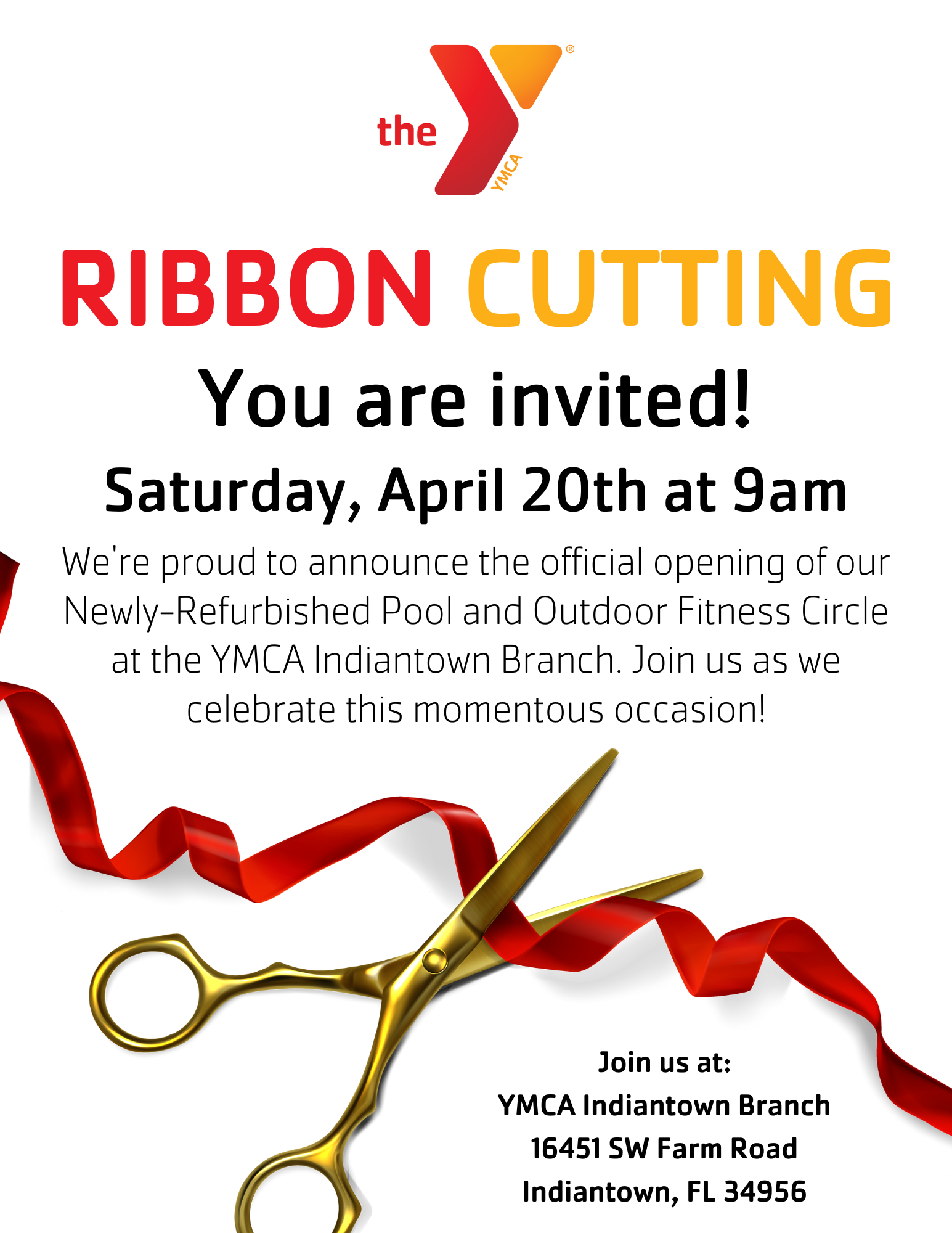 Indiantown Pool Ribbon Cutting - YMCA of the Treasure Coast